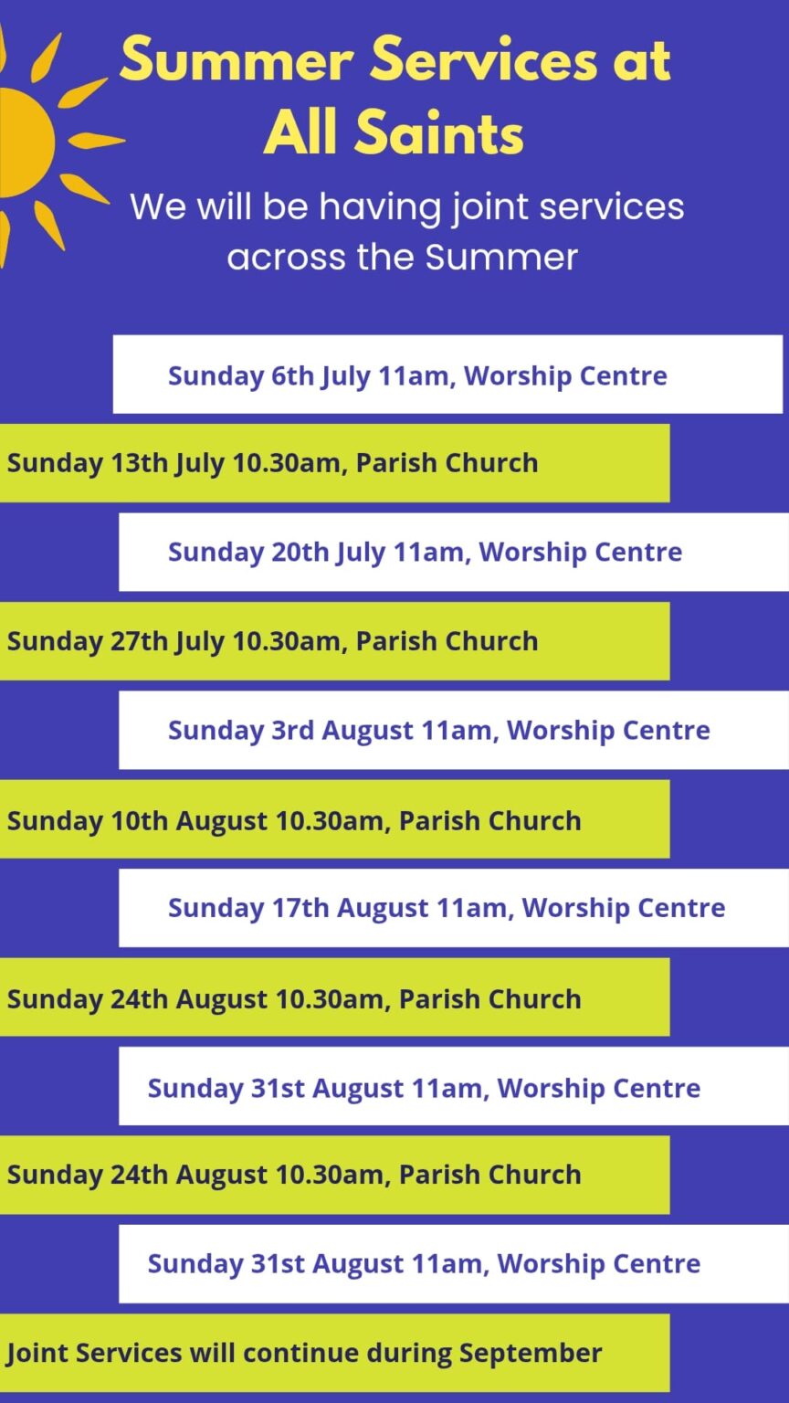 Summer Services 2025 – All Saints Church Liverpool